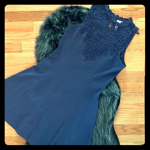 Francesca's Collections | Dresses | Francescas Medium Blue Dress | Poshmark
